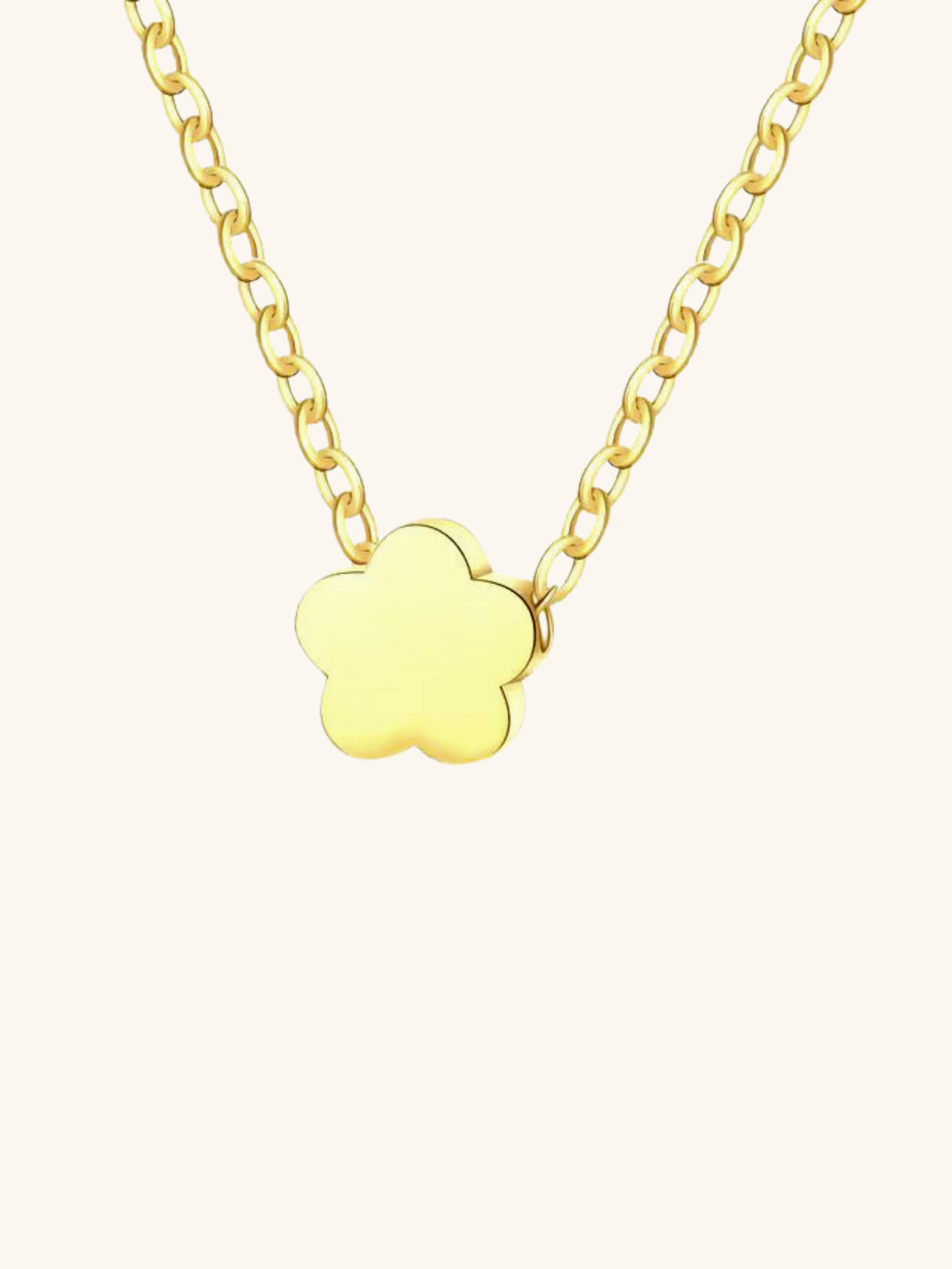 Mini Flower Engravable Necklace – Minimalist Lab