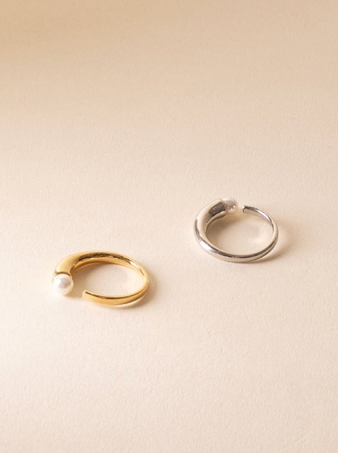 Infinite Pearl Open Ring – Minimalist Lab