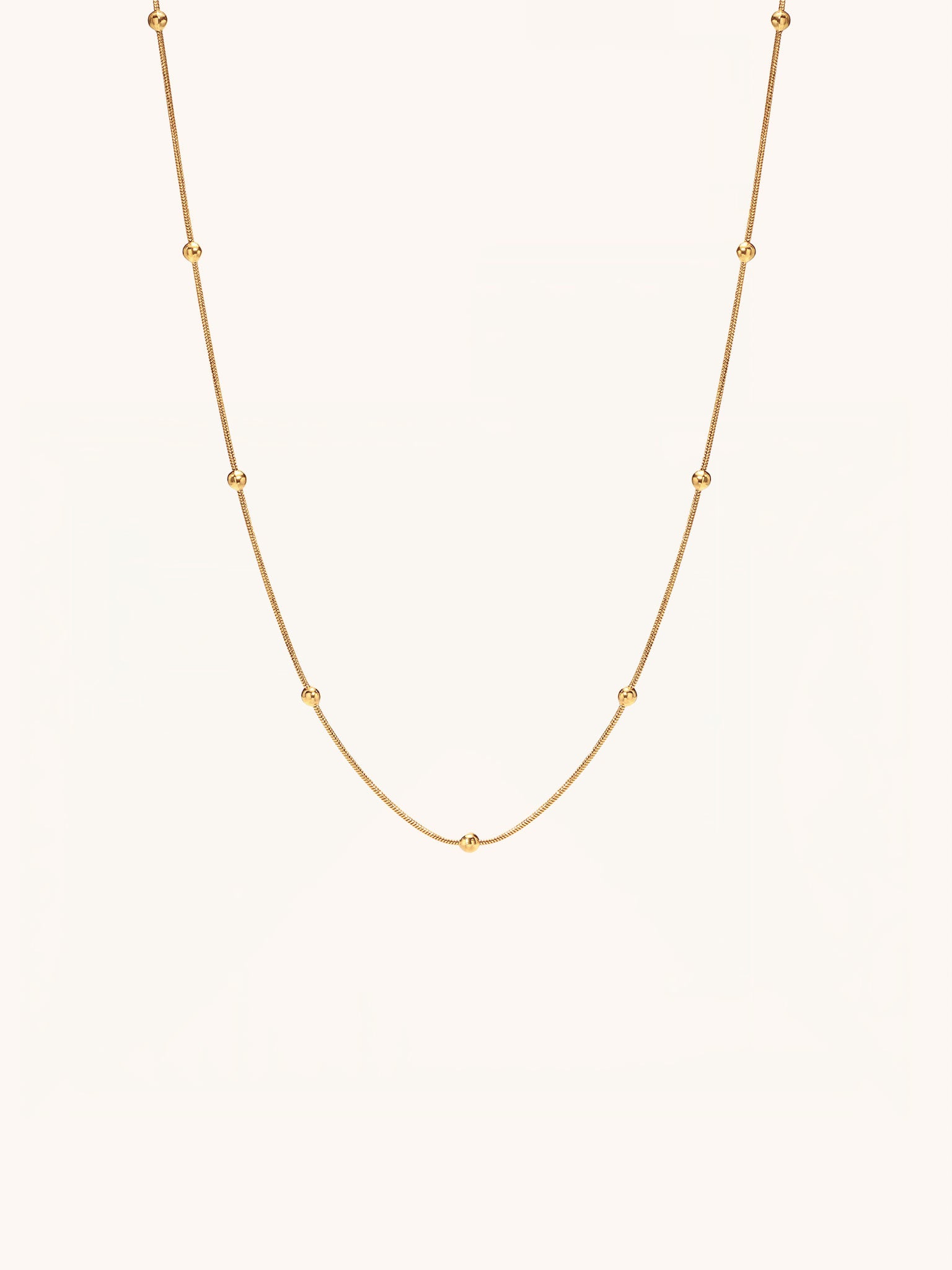 Rhea Satellite Snake Chain Necklace – Minimalist Lab