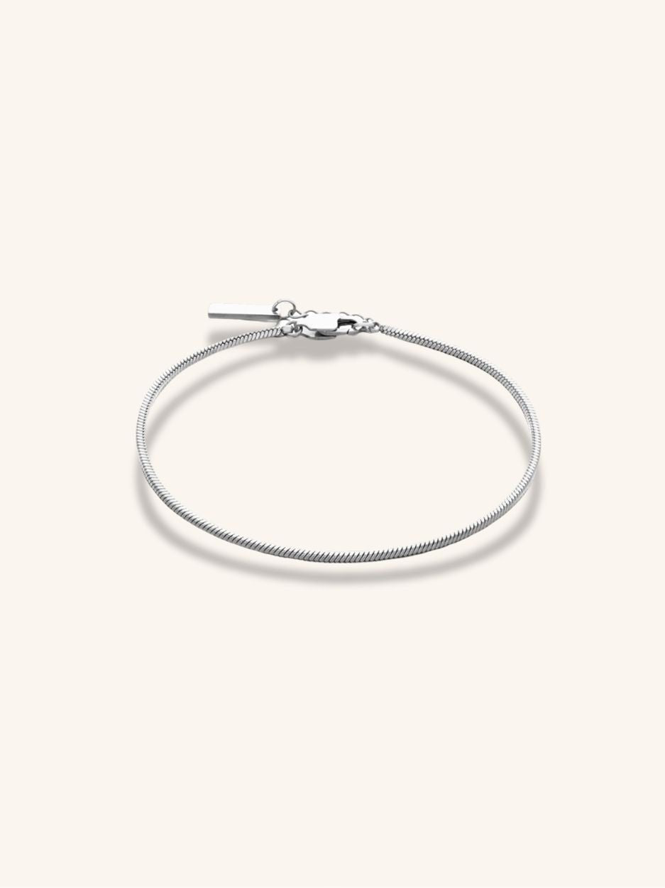 Minimalist Snake Chain Bracelet | Waterproof Titanium Jewelry for Men ...