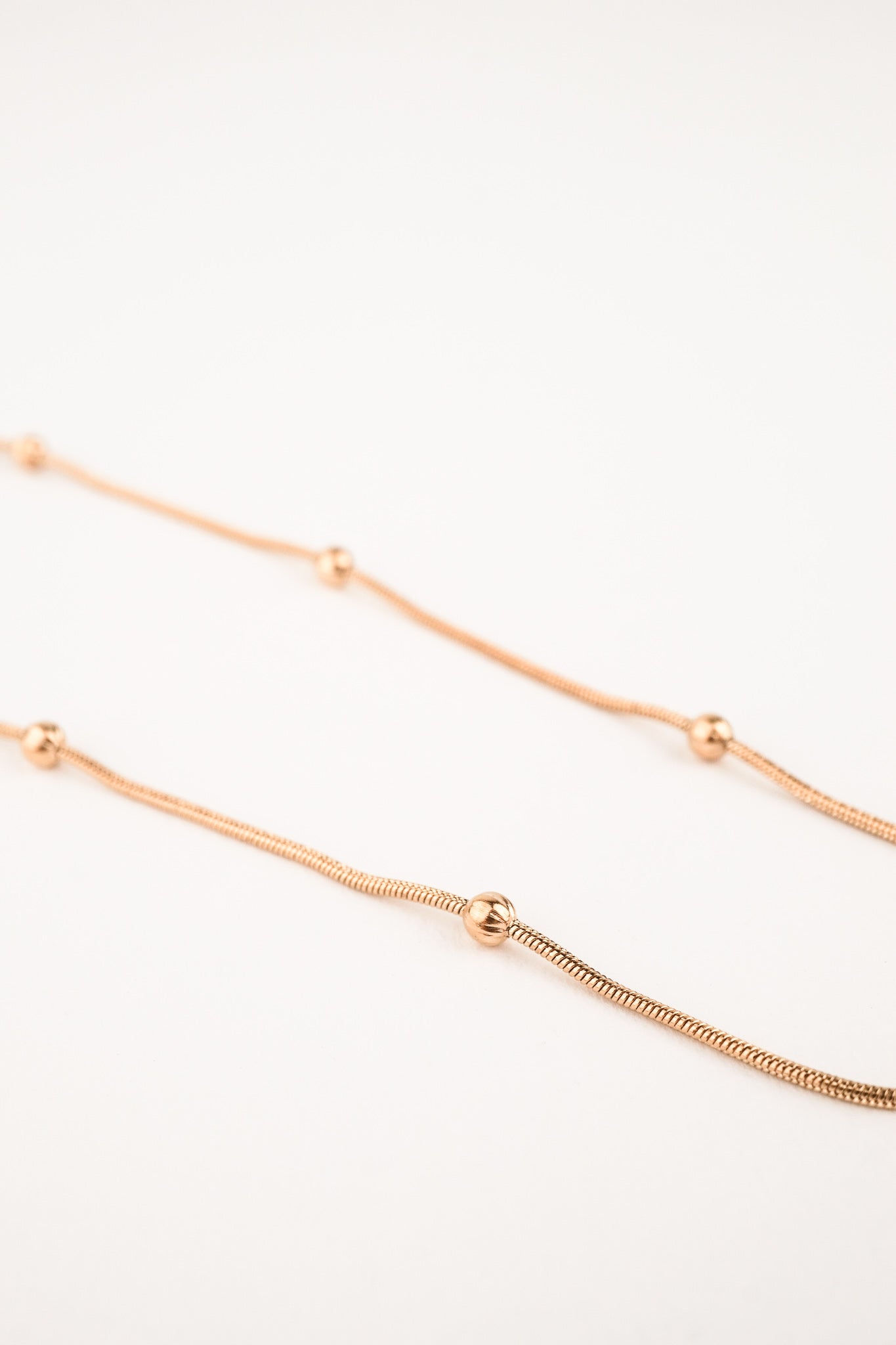 Rhea Satellite Snake Chain Necklace – Minimalist Lab